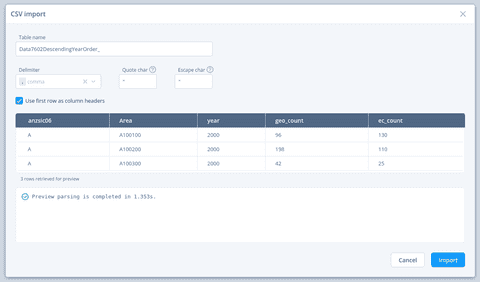 Basic usage - sqliteviz