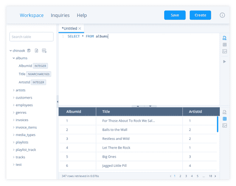 Basic usage - sqliteviz